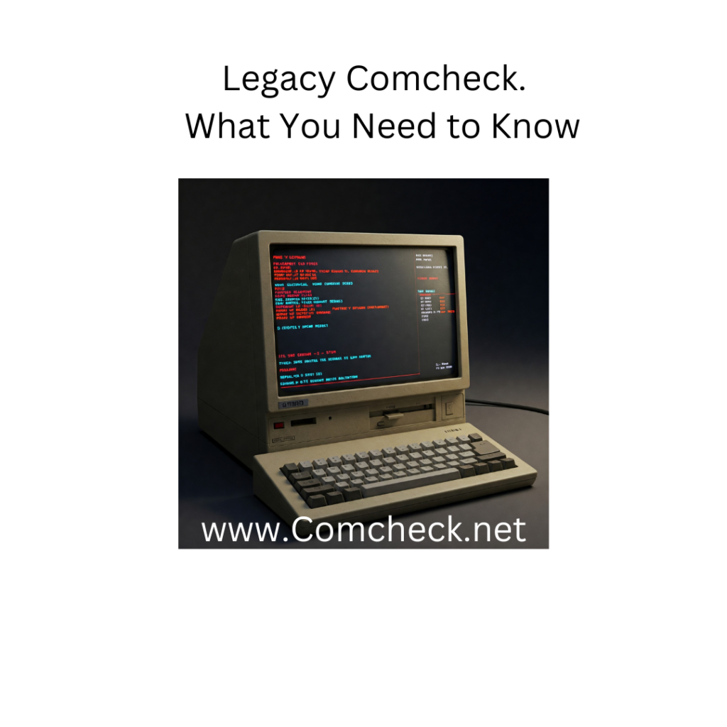 Legacy Comcheck. What You Need to Know - Comcheck Report Creation Service